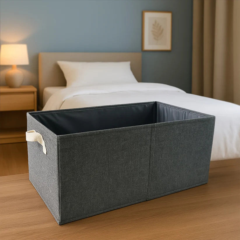 FOLDABLE CLOTH STORAGE BOX WITH HANDLES – GreenDNA® India