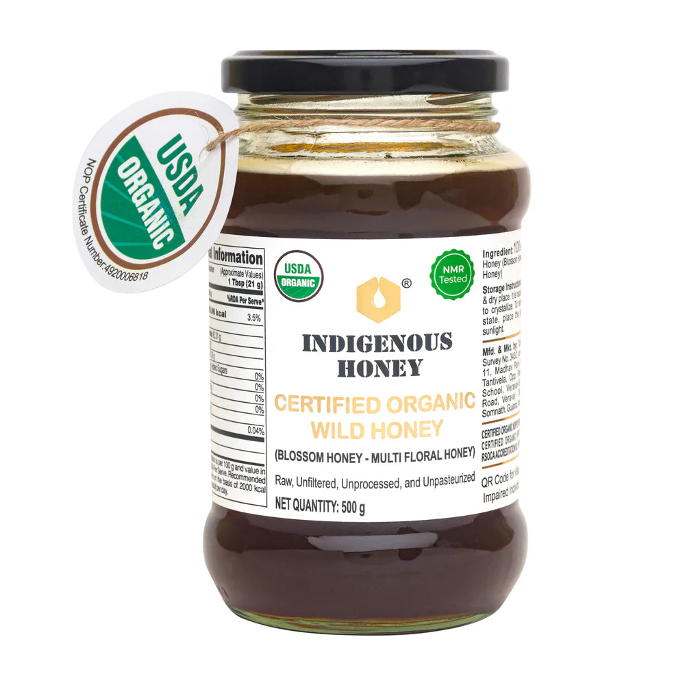 Organic Raw Honey NMR Tested NPOP Organic USDA Certified Pure Natural ...