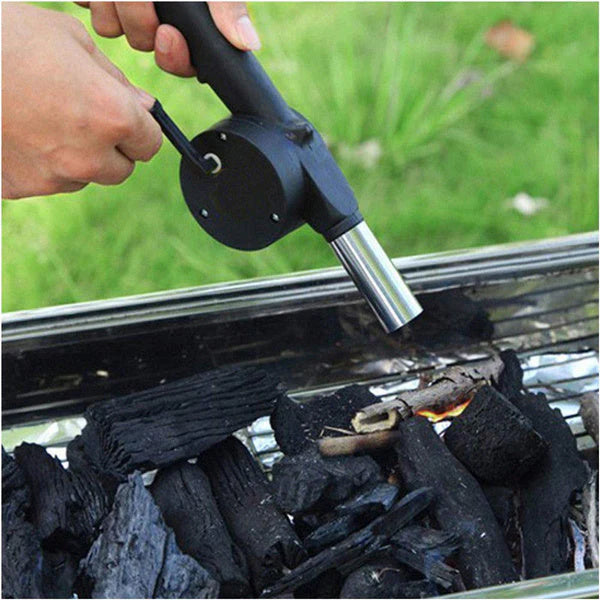 Portable Hand Crank Air Blower Fan For Charcoal Grill Bbq – GreenDNA® India