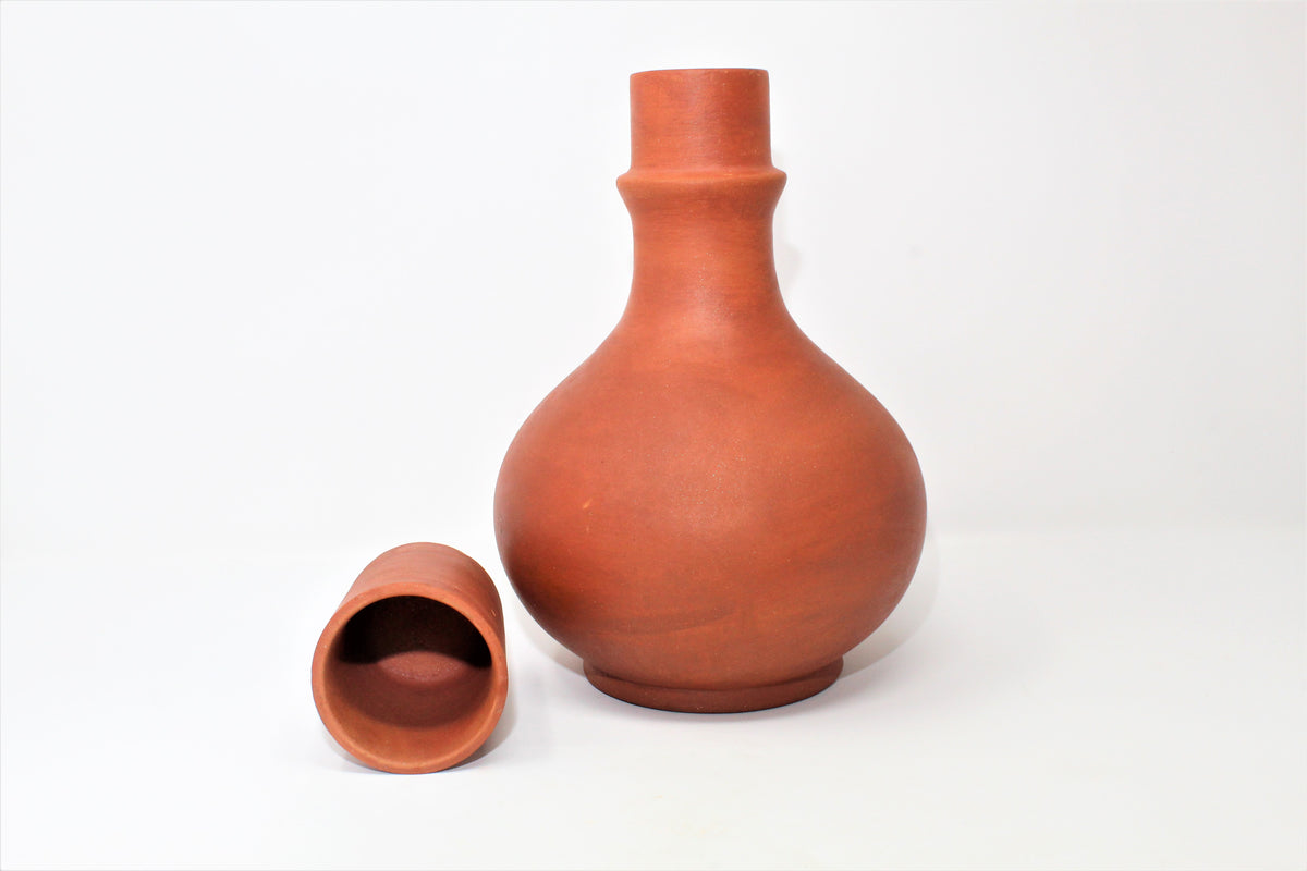Terracotta Water Suraahi with Cup 2.5L – GreenDNA® India
