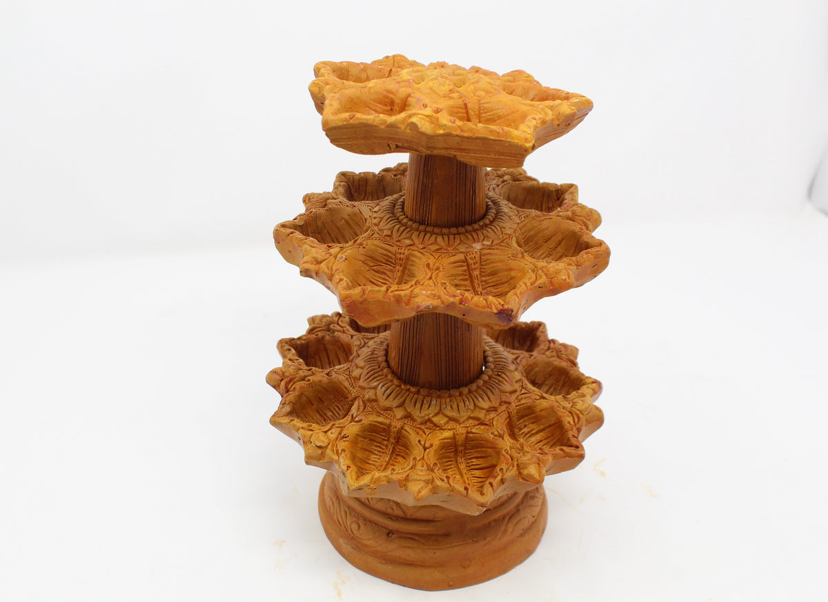 Terracota Tower Diya – GreenDNA® India