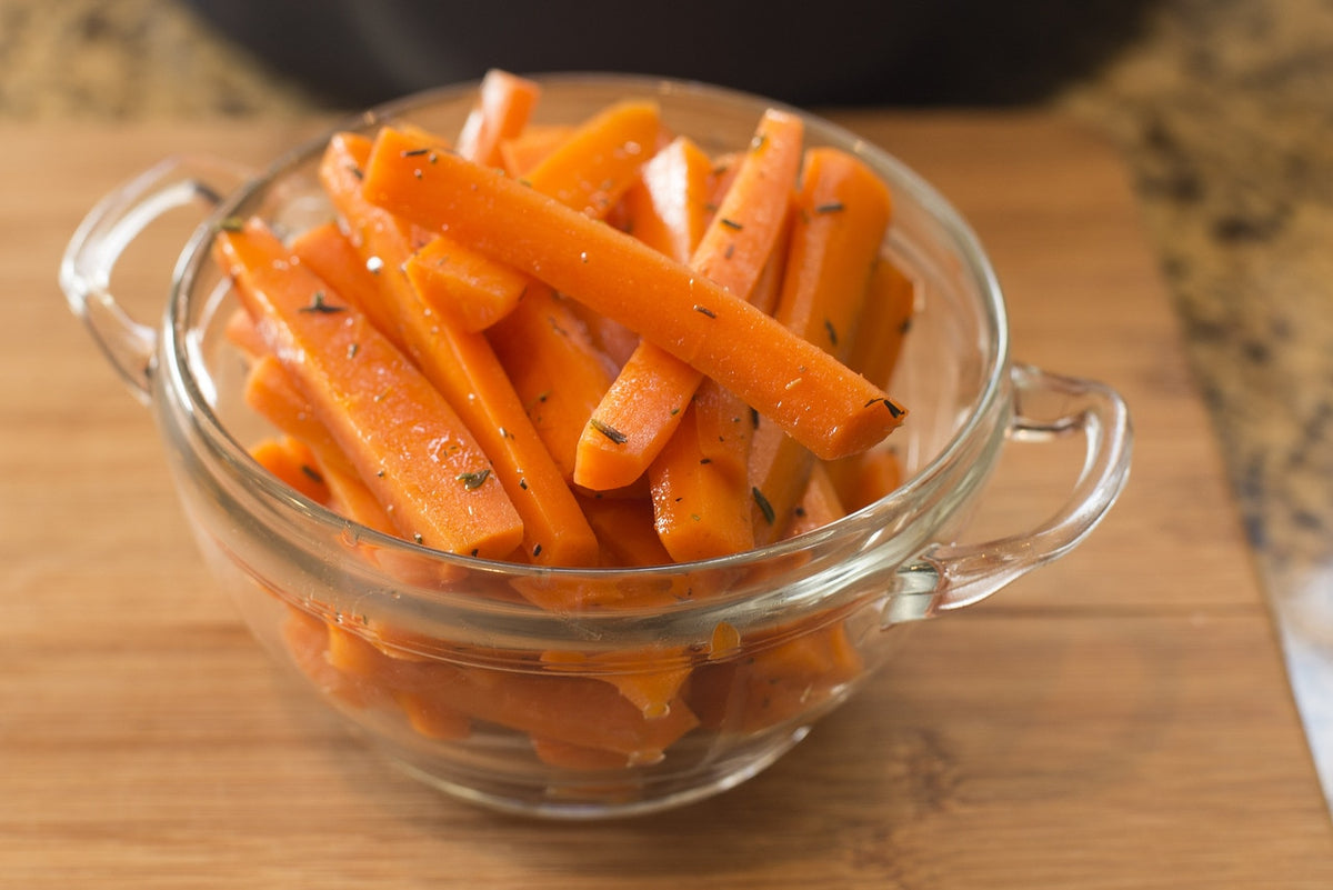 Organic Carrot Strips steamed – GreenDNA® India